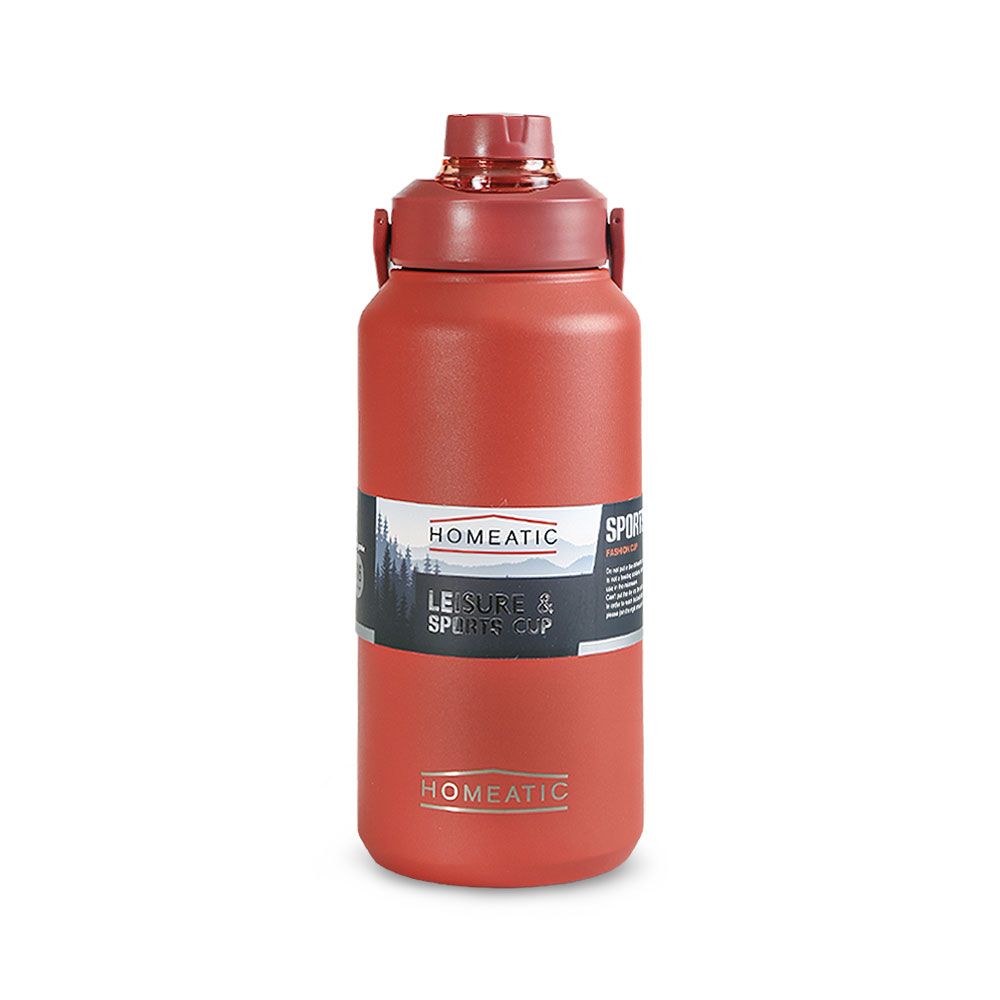 Homeatic Steel Water Bottle Wide with Nosel 1300ml Online in Pakistan