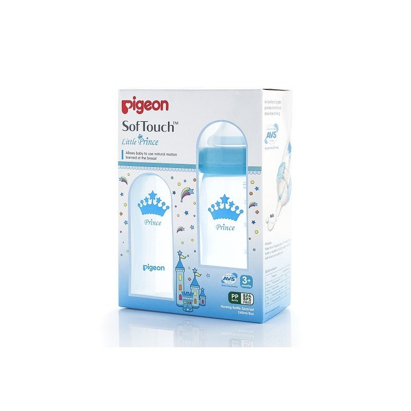 Pigeon Wide Neck Prince Feeding Bottles 2 Pack A26460