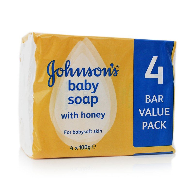 Johnson's Baby Soap with Honey 4 Bar Value Pack